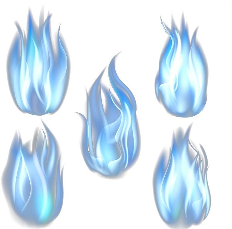 Congratulations! The PNG Image Has Been Downloaded (Blue Flame Fire ...