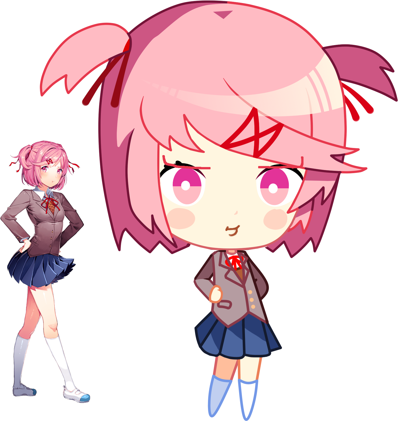Congratulations! The PNG Image Has Been Downloaded (Doki Doki ...