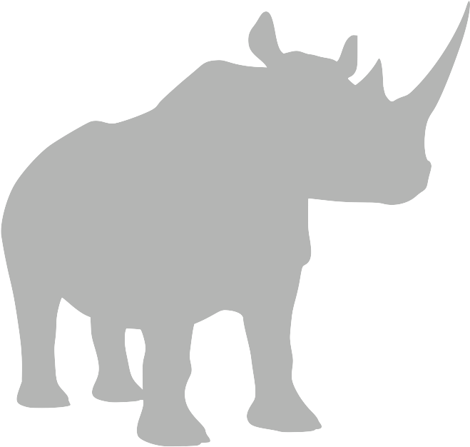 Congratulations! The PNG Image Has Been Downloaded (Grey Clipart Rhino ...