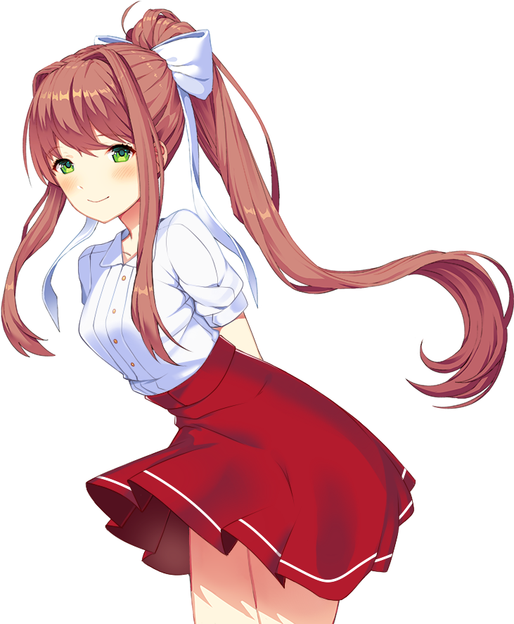 Monika Png Doki Doki - Doki Doki Literature Club Monika Casual ...