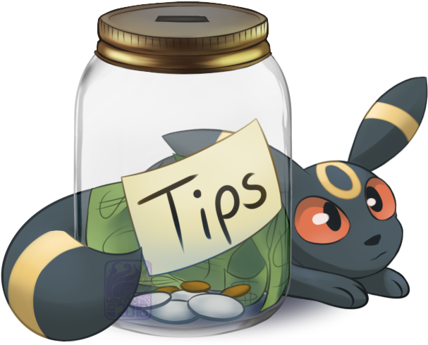 Congratulations! The PNG Image Has Been Downloaded (Umbreon Tip Jar ...