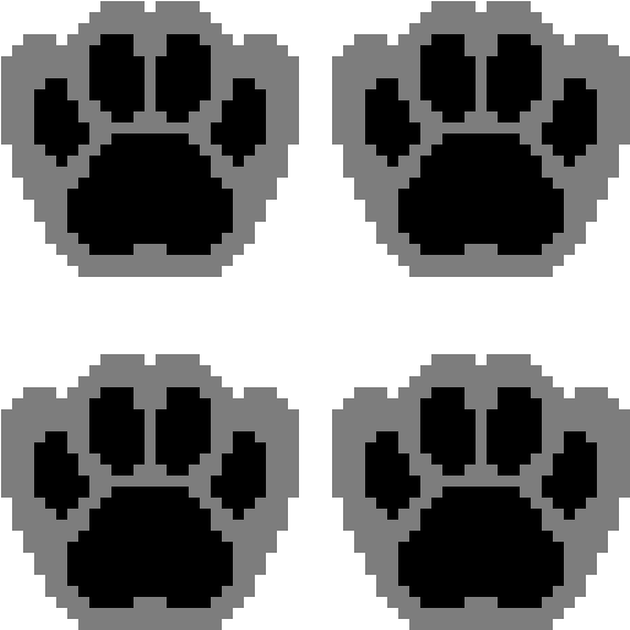 Congratulations! The PNG Image Has Been Downloaded (8 Bit Paw, HD Png ...