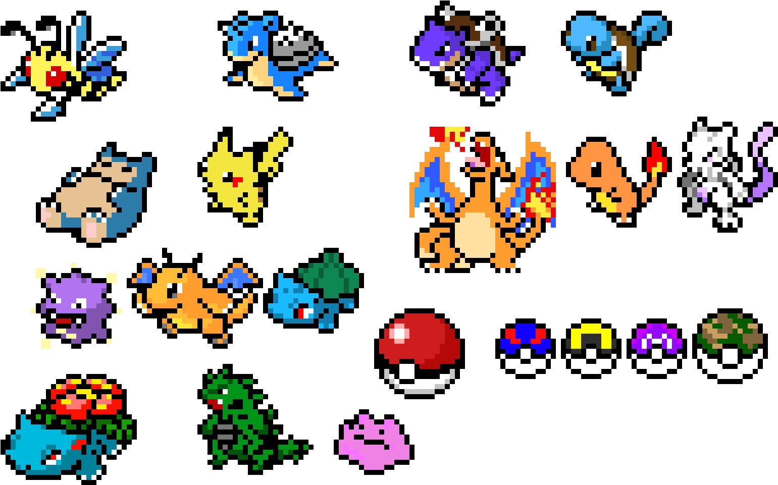 Congratulations! The PNG Image Has Been Downloaded (Pokemon Gen 1 Pixel ...