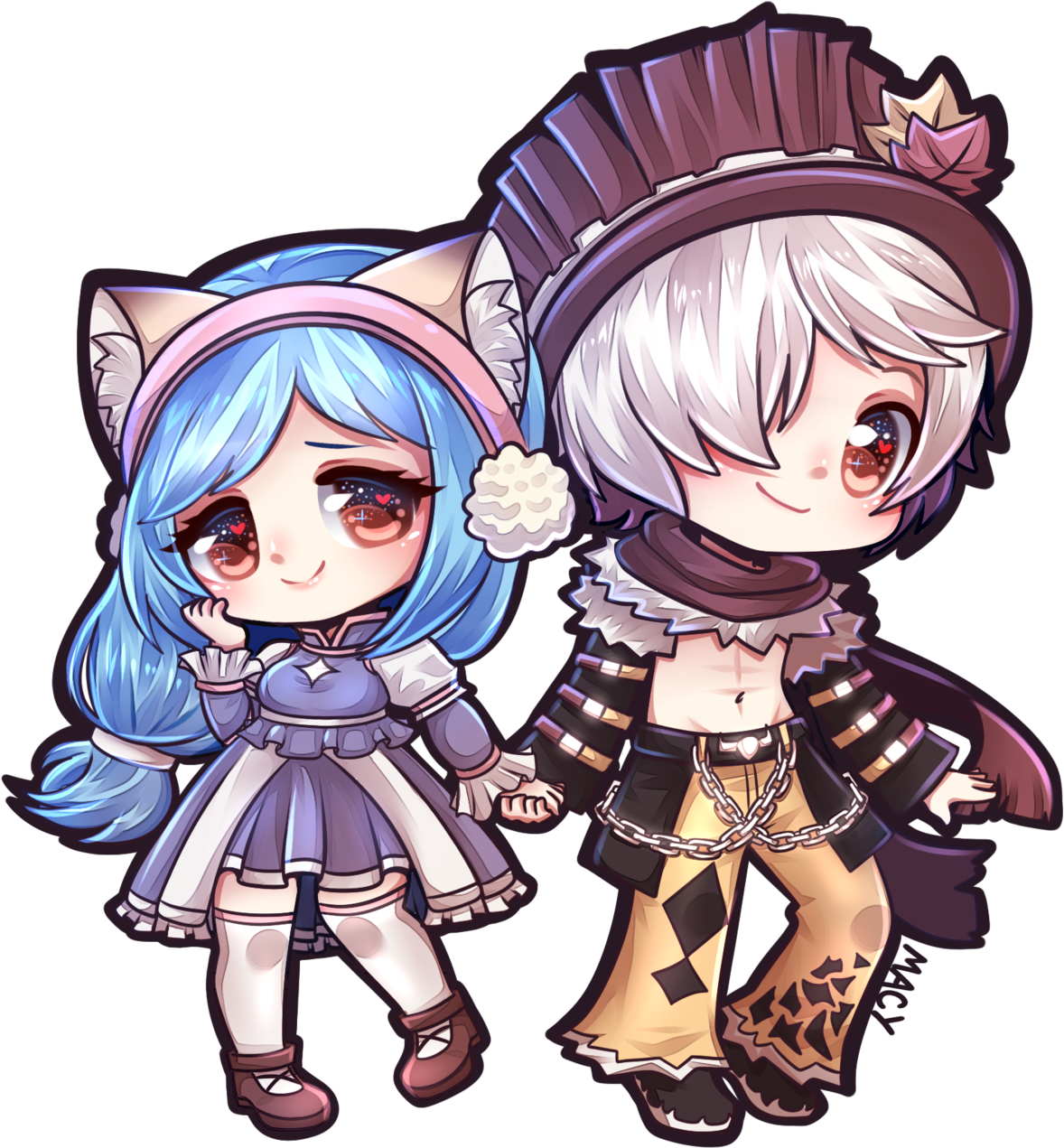 Congratulations! The PNG Image Has Been Downloaded (Chibi Couple Otp ...