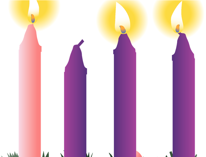 Congratulations! The PNG Image Has Been Downloaded (Two Advent Candles ...