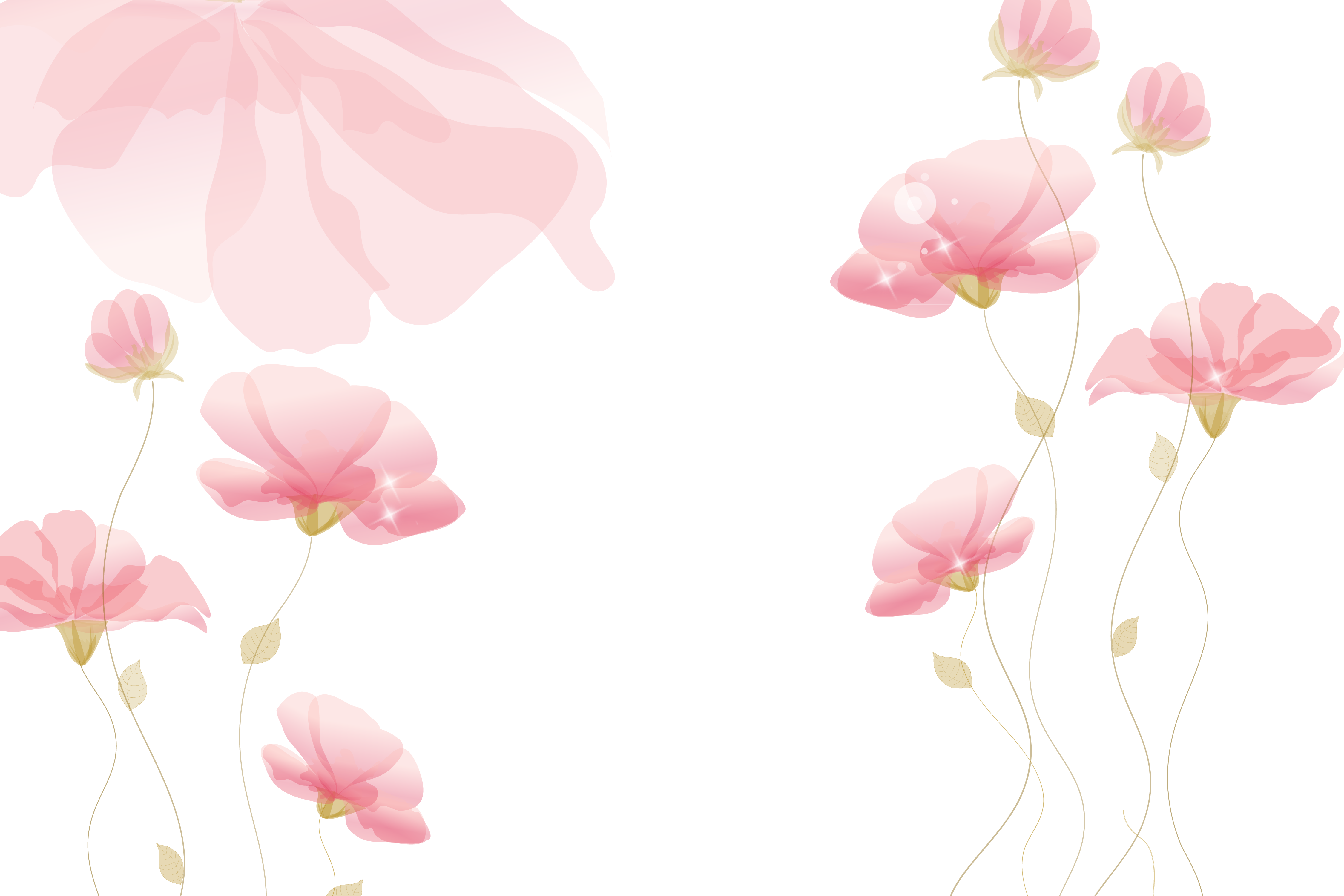 Congratulations! The PNG Image Has Been Downloaded (Ink Pink Flowers ...