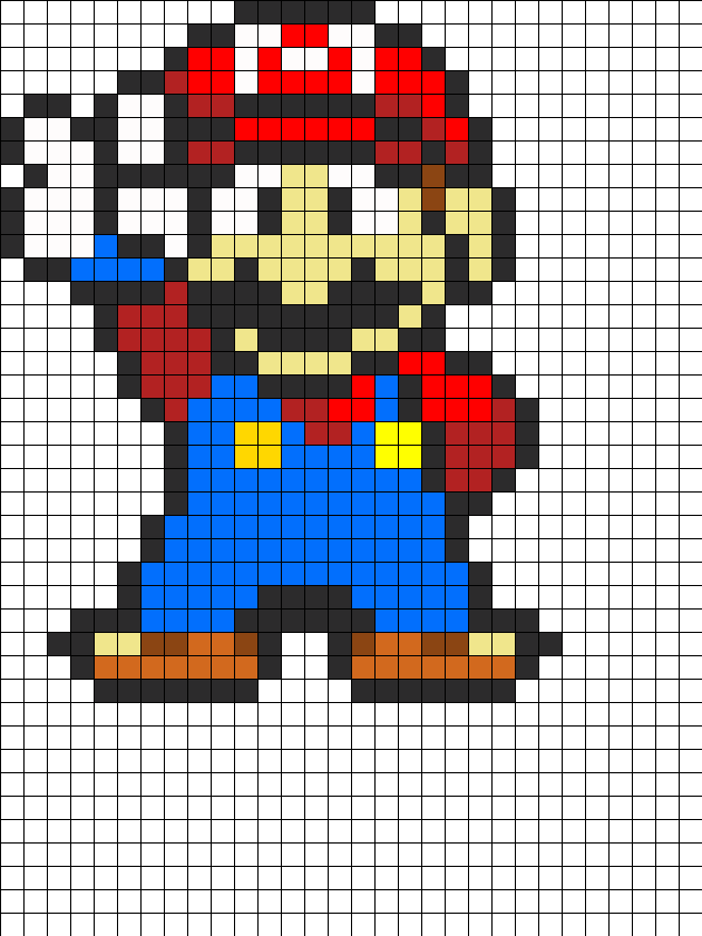 Congratulations! The PNG Image Has Been Downloaded (Mario Perler Bead ...