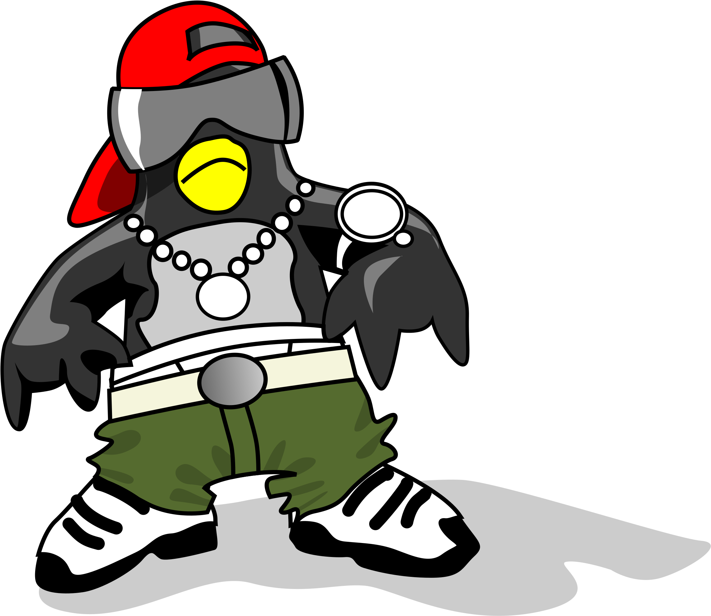 Congratulations! The PNG Image Has Been Downloaded (Hip-hop Tux Svg ...