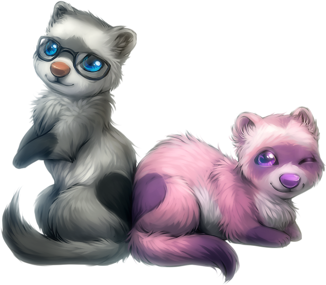 Congratulations! The PNG Image Has Been Downloaded (Drawn Ferret Kawaii ...