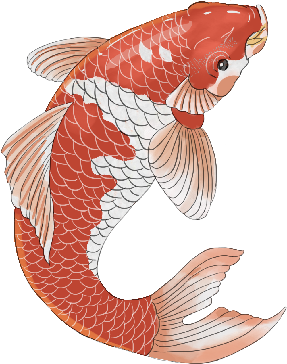 Congratulations! The PNG Image Has Been Downloaded (Chinese Style Koi ...