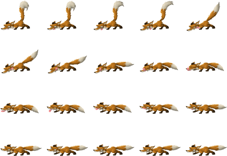 Congratulations! The PNG Image Has Been Downloaded (Running Fox Sprite ...