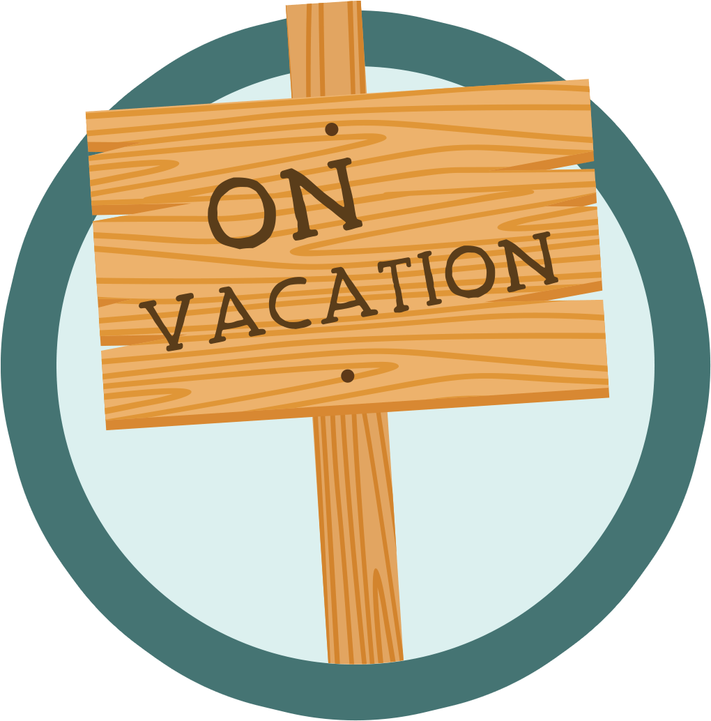 Congratulations! The PNG Image Has Been Downloaded (On Vacation - Sign ...