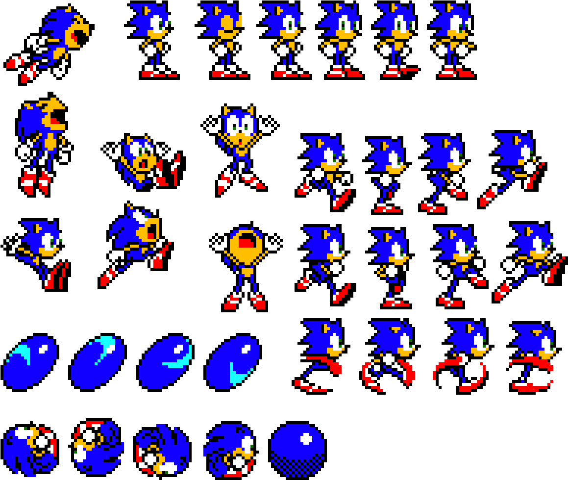 Congratulations! The PNG Image Has Been Downloaded (Sonic Sprite Sheet ...