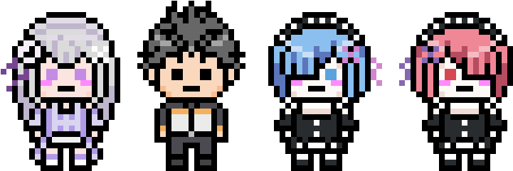Congratulations! The PNG Image Has Been Downloaded (Re Zero Pixel Art ...