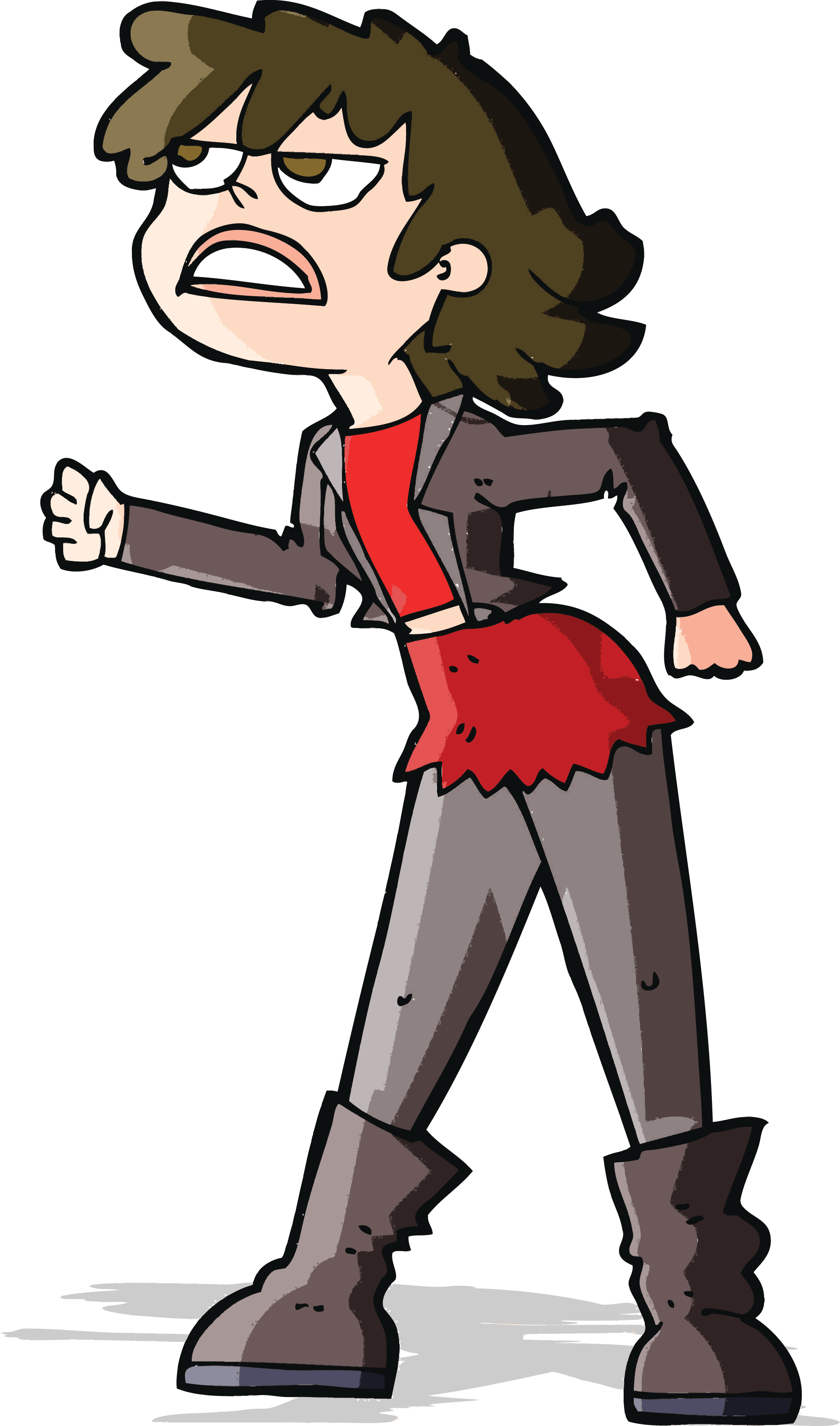 Congratulations! The PNG Image Has Been Downloaded (Angry Girl Cartoon ...