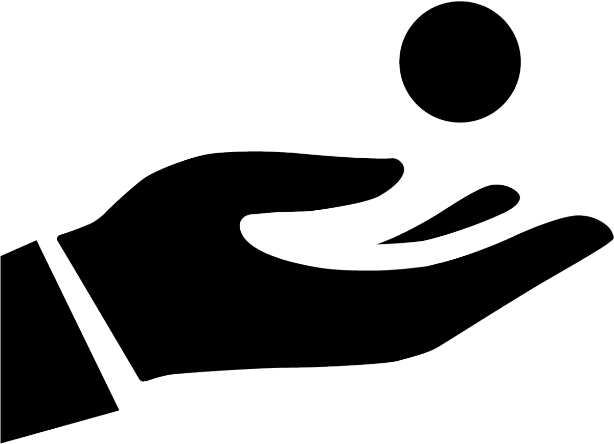 Congratulations! The PNG Image Has Been Downloaded (Giving Hand Logo ...