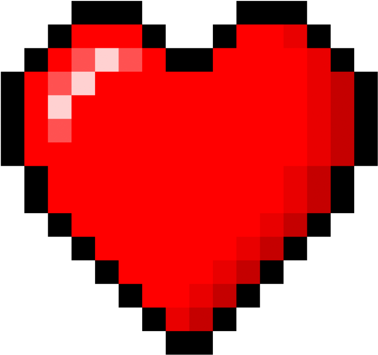 Congratulations! The PNG Image Has Been Downloaded (Minecraft Heart Png - 8 Bit Heart Png ...
