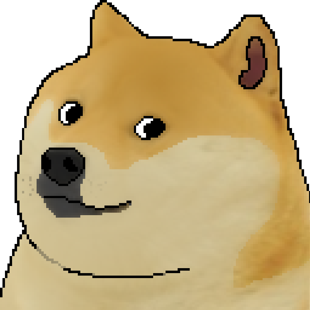 Congratulations! The PNG Image Has Been Downloaded (Doge Meme Pixel Art ...