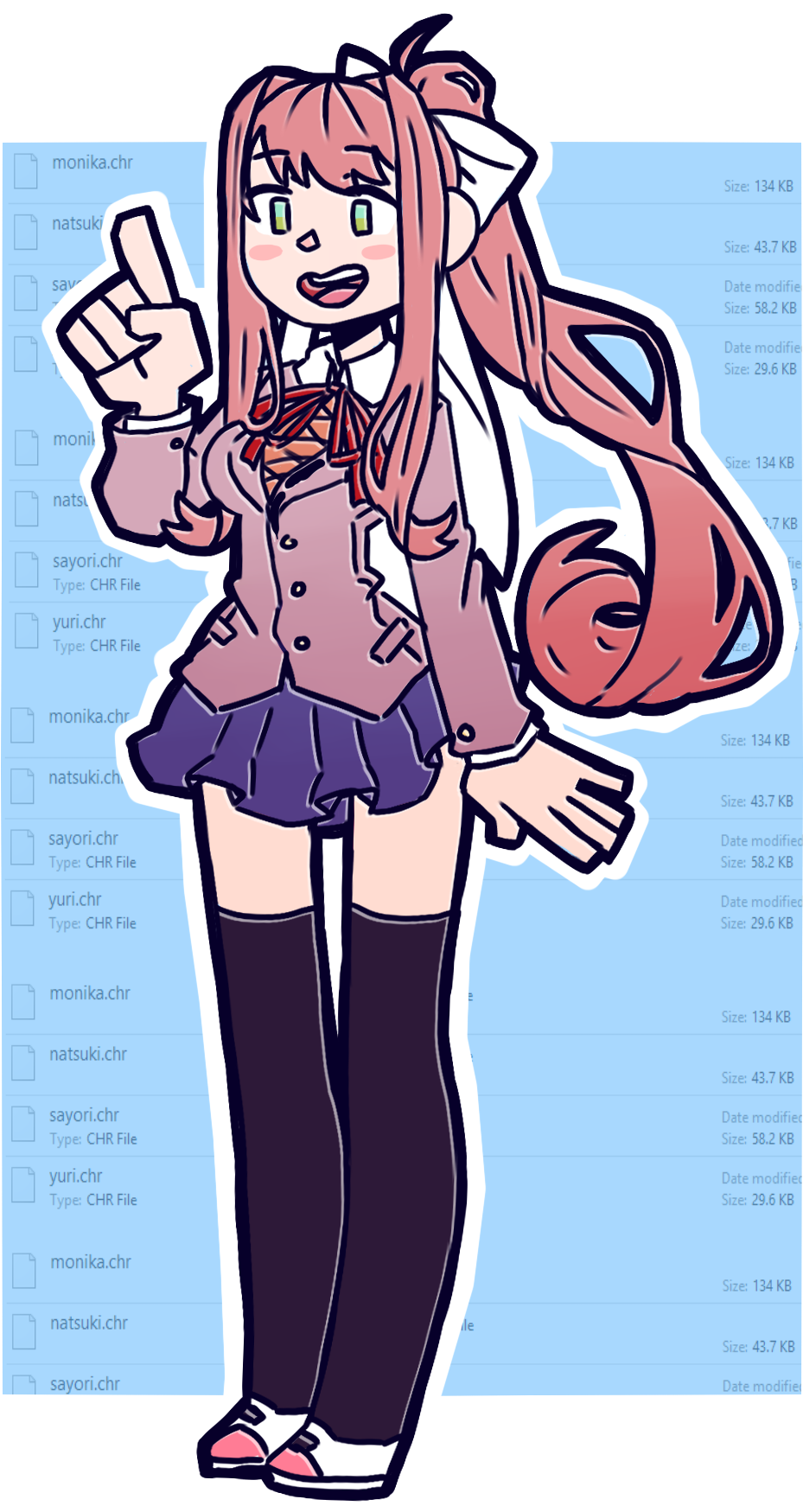 Congratulations! The PNG Image Has Been Downloaded (Monika - Chr ...