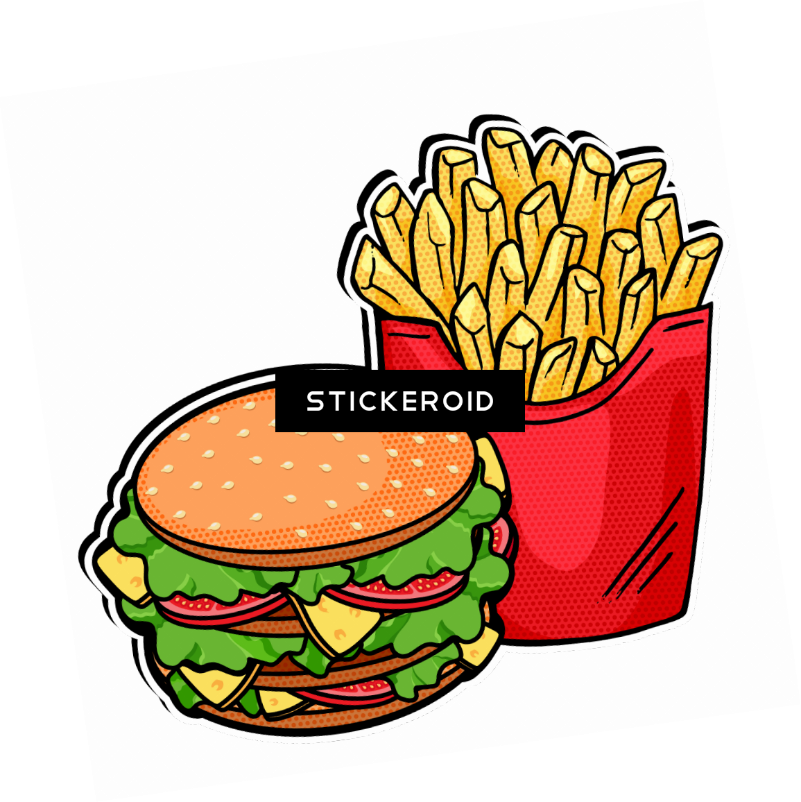 Congratulations! The PNG Image Has Been Downloaded (Lunch Burger Fries ...