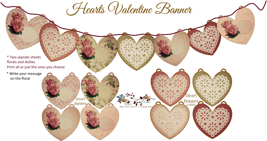 Congratulations! The PNG Image Has Been Downloaded (Heart Banner Png ...