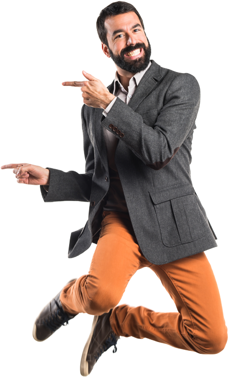 Congratulations! The PNG Image Has Been Downloaded (Happy Guy Jumping ...