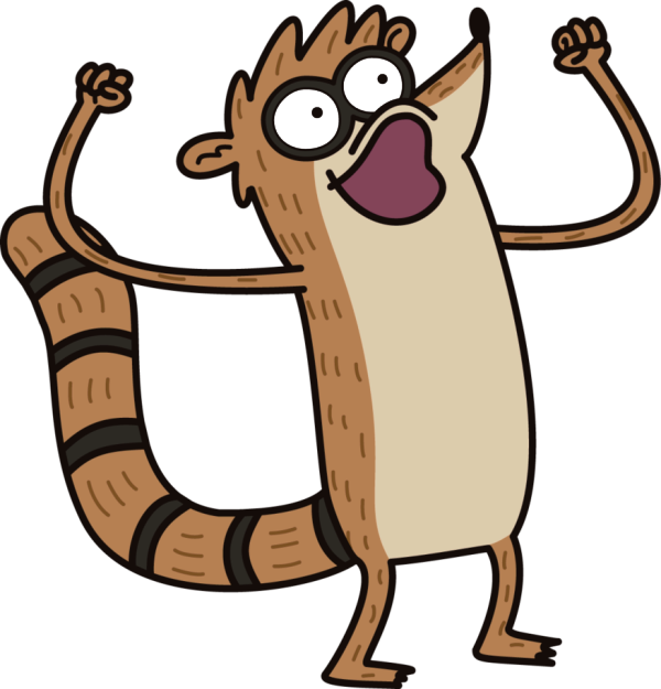 Congratulations! The PNG Image Has Been Downloaded (Rigby Looking ...