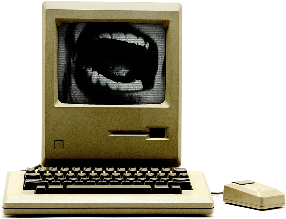 Congratulations! The PNG Image Has Been Downloaded (Retro Computer With ...
