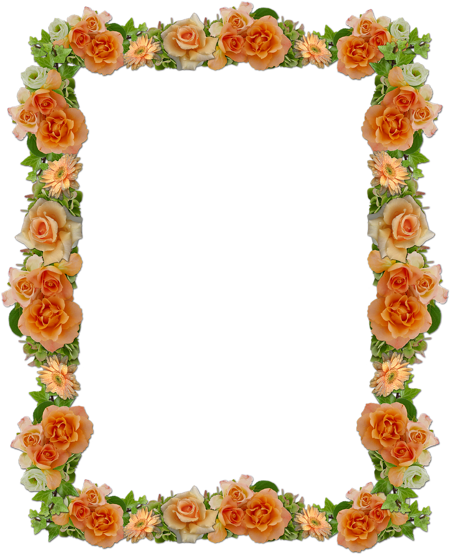 Congratulations! The PNG Image Has Been Downloaded (Frame Roses Wedding ...