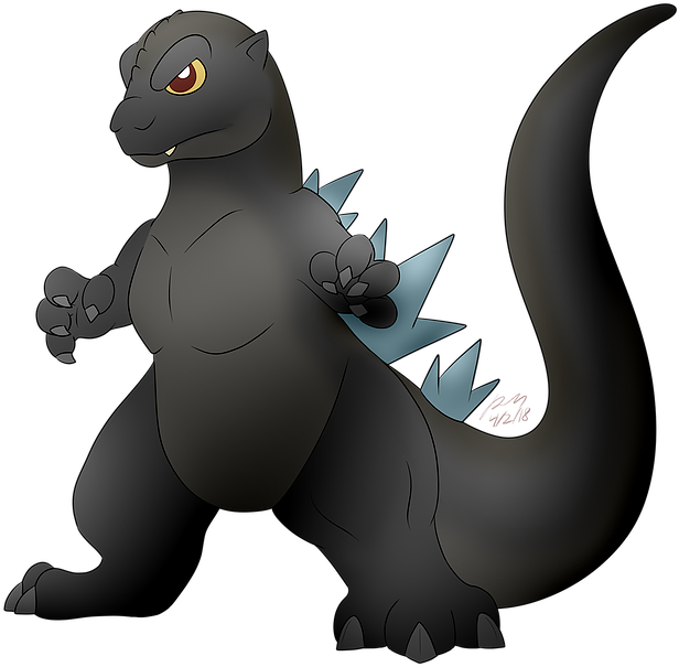 Congratulations! The PNG Image Has Been Downloaded (Drawing Godzilla ...