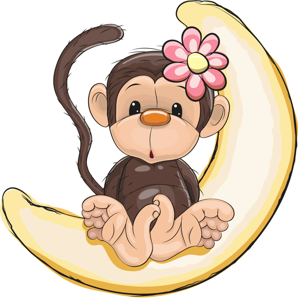 Congratulations! The PNG Image Has Been Downloaded (Monkey And Moon ...