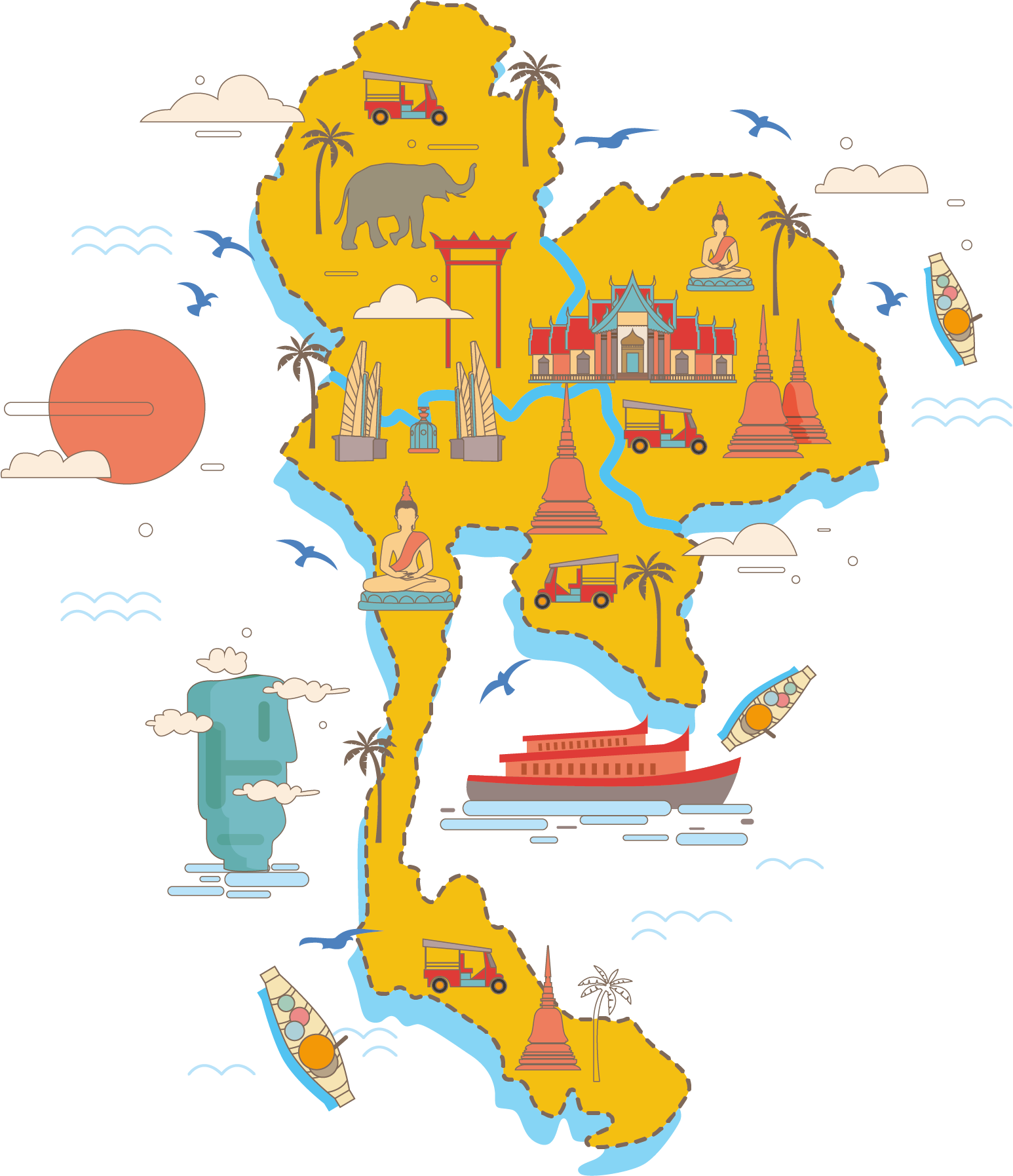 Congratulations! The PNG Image Has Been Downloaded (Thailand Map Vector ...