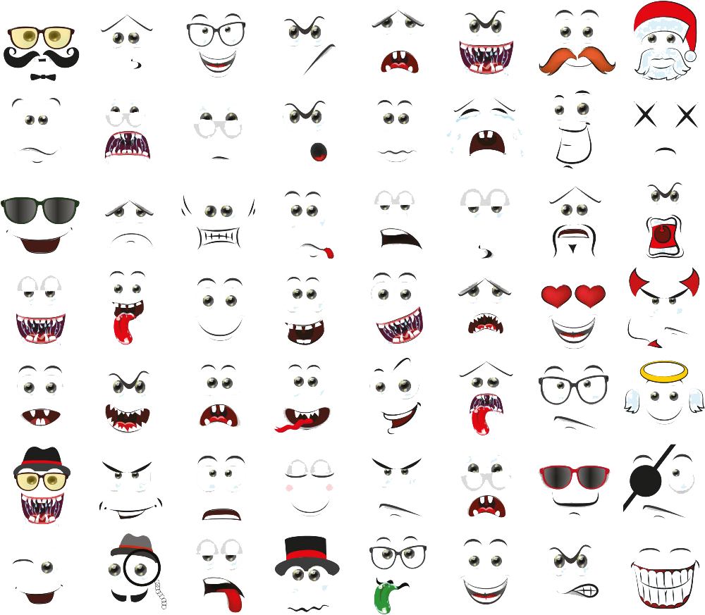 Congratulations! The PNG Image Has Been Downloaded (Cartoon Facial ...