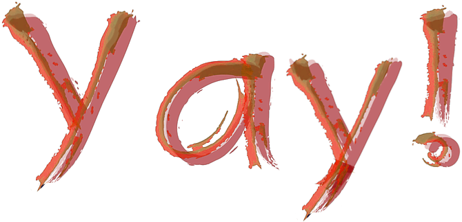 Congratulations! The PNG Image Has Been Downloaded (Yay1 - Word Yay ...