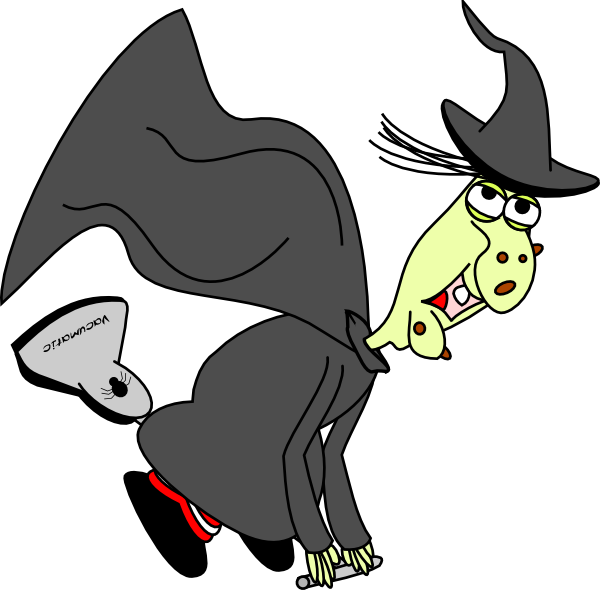 Congratulations! The PNG Image Has Been Downloaded (Witch On Vacuum ...