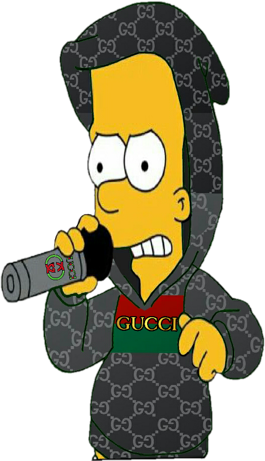 Congratulations! The PNG Image Has Been Downloaded (Bart Simpson Gucci ...
