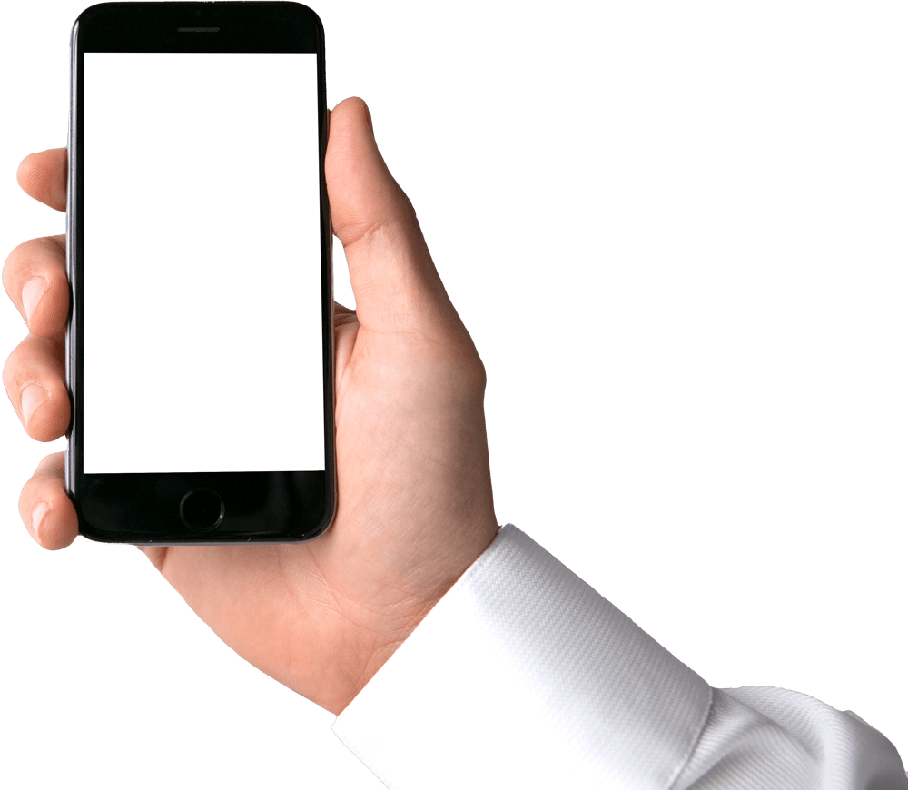 Congratulations! The PNG Image Has Been Downloaded (Hand Holds Phone ...