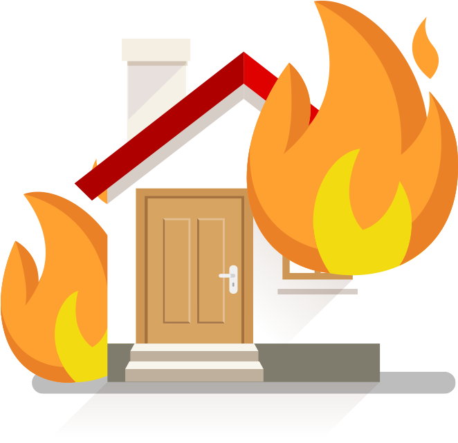 Congratulations! The PNG Image Has Been Downloaded (Home Fire Cartoon ...