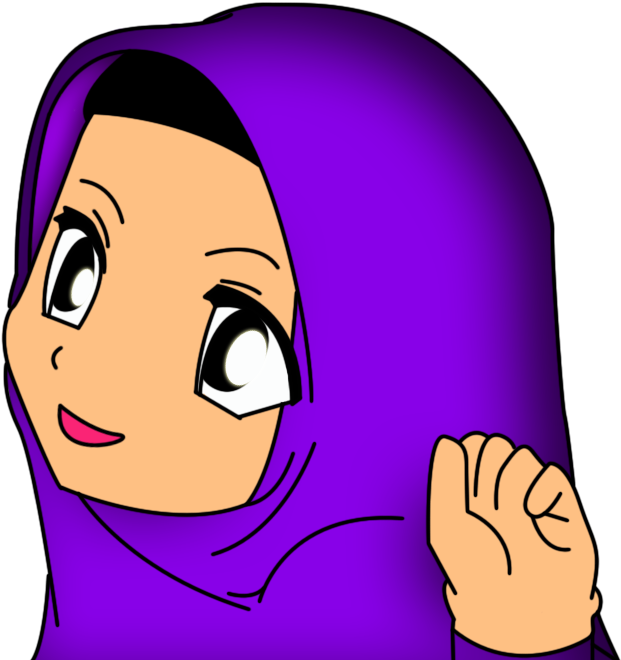 Congratulations! The PNG Image Has Been Downloaded (Muka Muslimah Cute ...