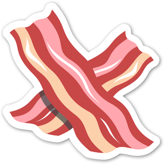 Congratulations! The PNG Image Has Been Downloaded (Bacon Sticker ...