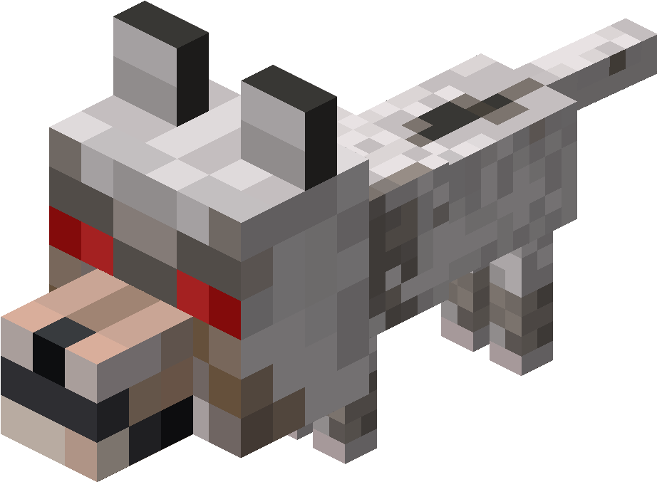 Congratulations! The PNG Image Has Been Downloaded (Minecraft Baby Wolf ...