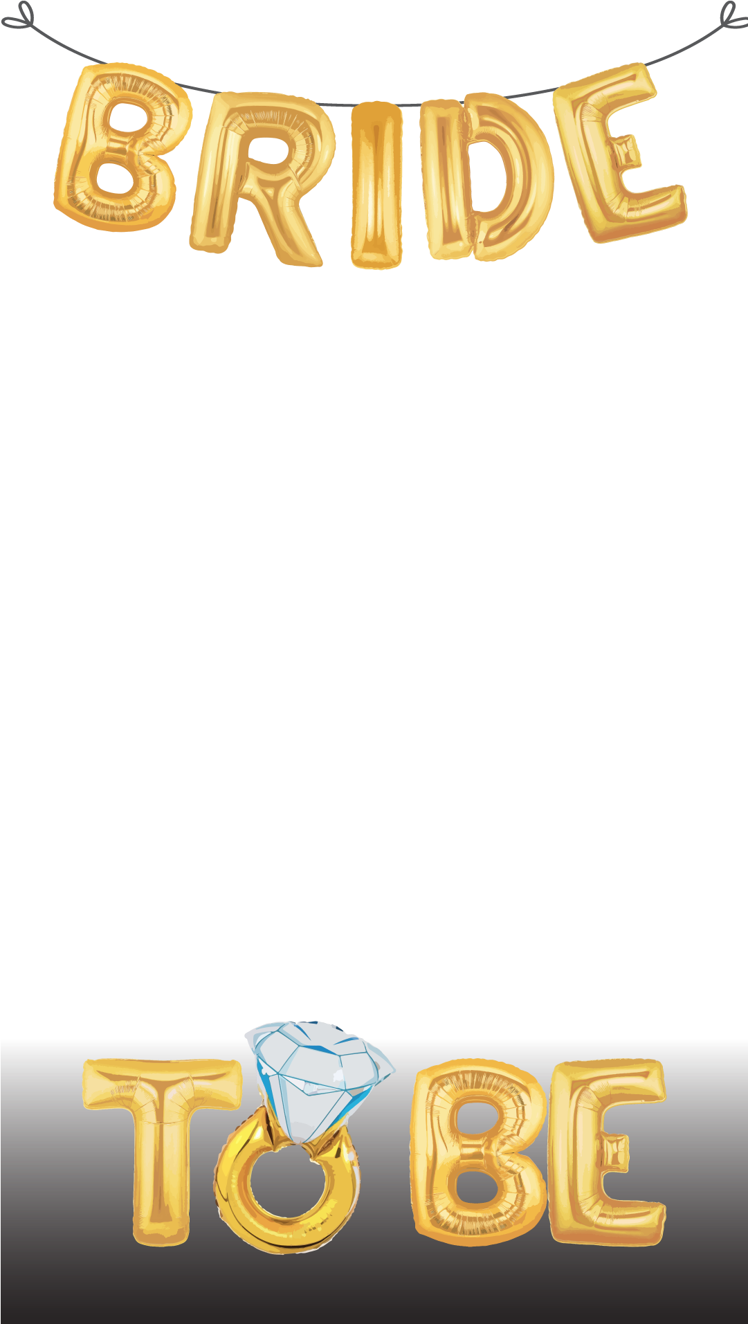 Congratulations! The PNG Image Has Been Downloaded (Jumbo Gold Foil Balloons-bride , Png ...