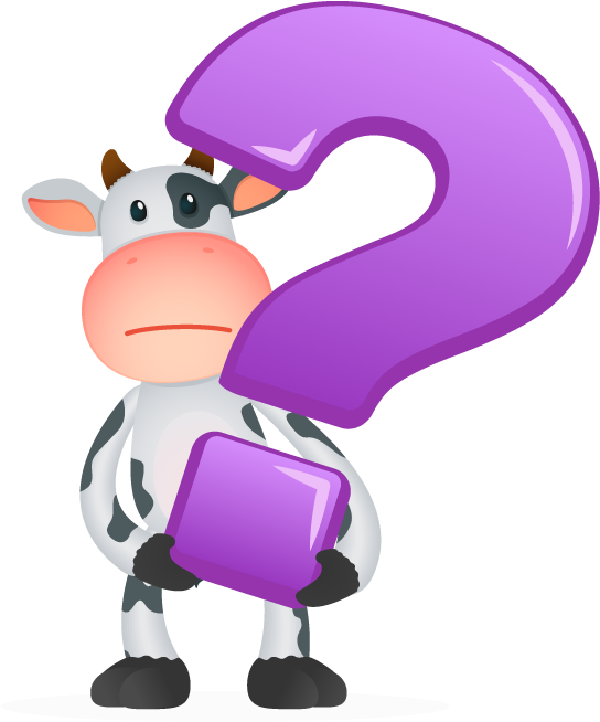 Congratulations! The PNG Image Has Been Downloaded (Cow With Question ...