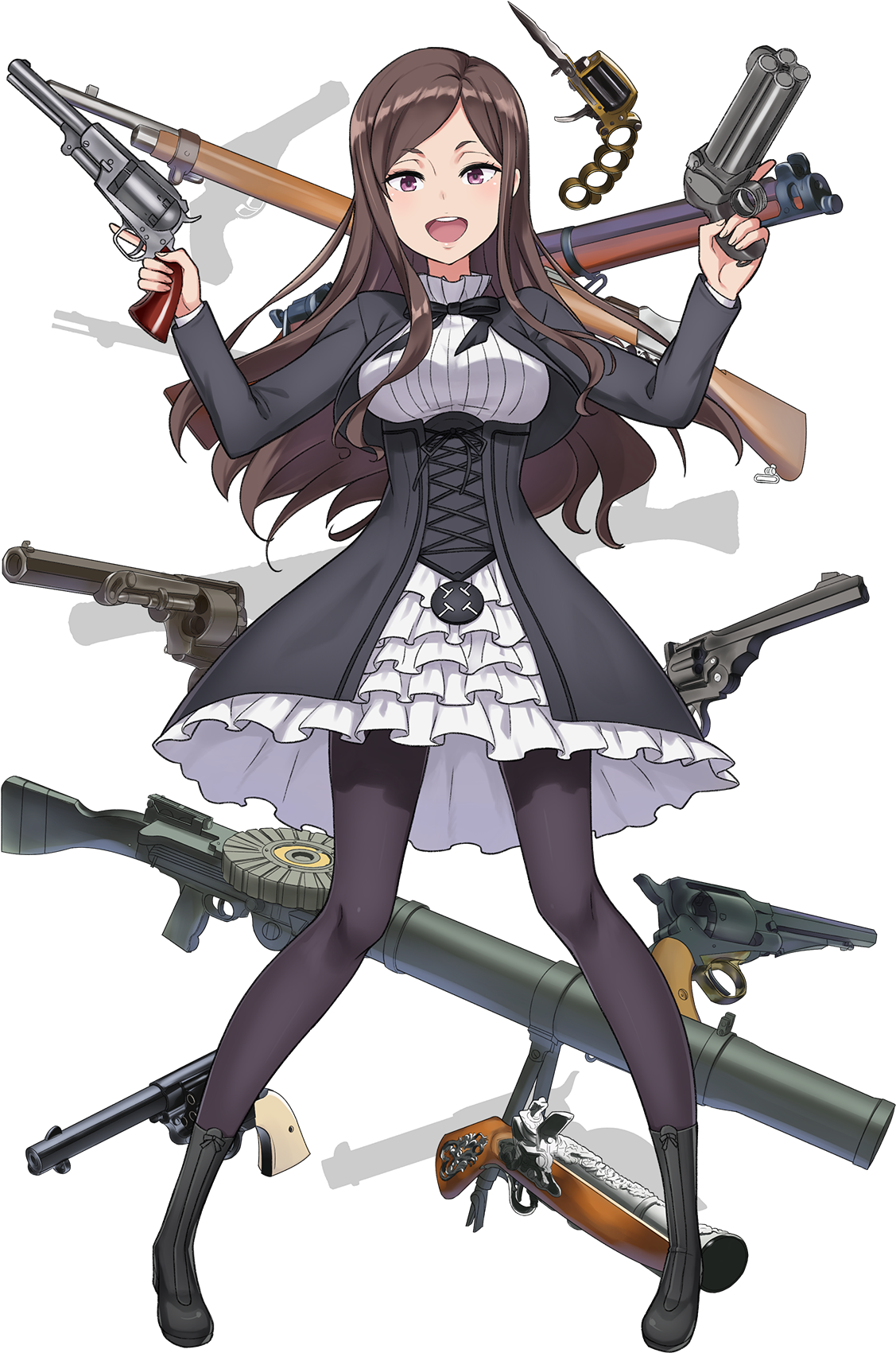 Congratulations! The PNG Image Has Been Downloaded (Anime Girl With Gun ...