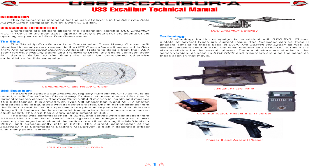 Congratulations! The PNG Image Has Been Downloaded (Uss Excalibur A Uss Excalibur Technical ...