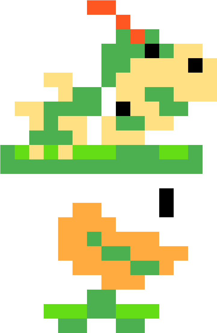 Congratulations! The PNG Image Has Been Downloaded (Bowser Jr Pixel Art ...