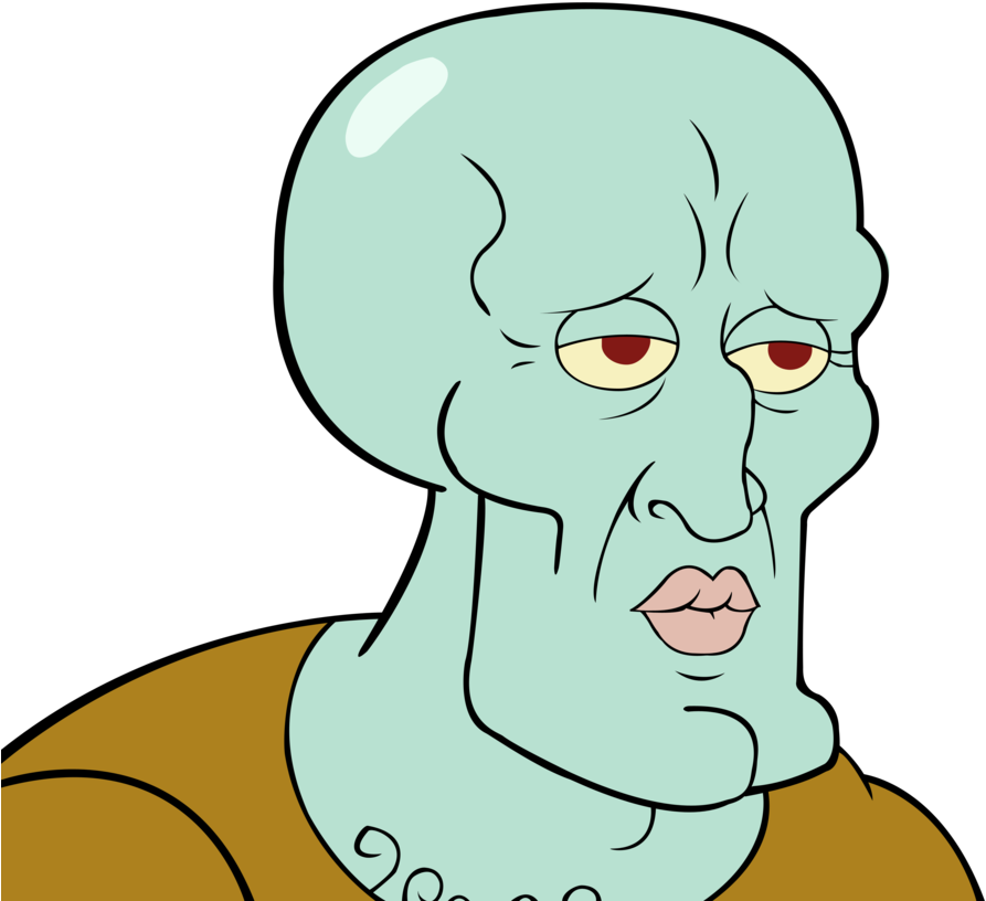 Congratulations! The PNG Image Has Been Downloaded (Handsome Squidward ...