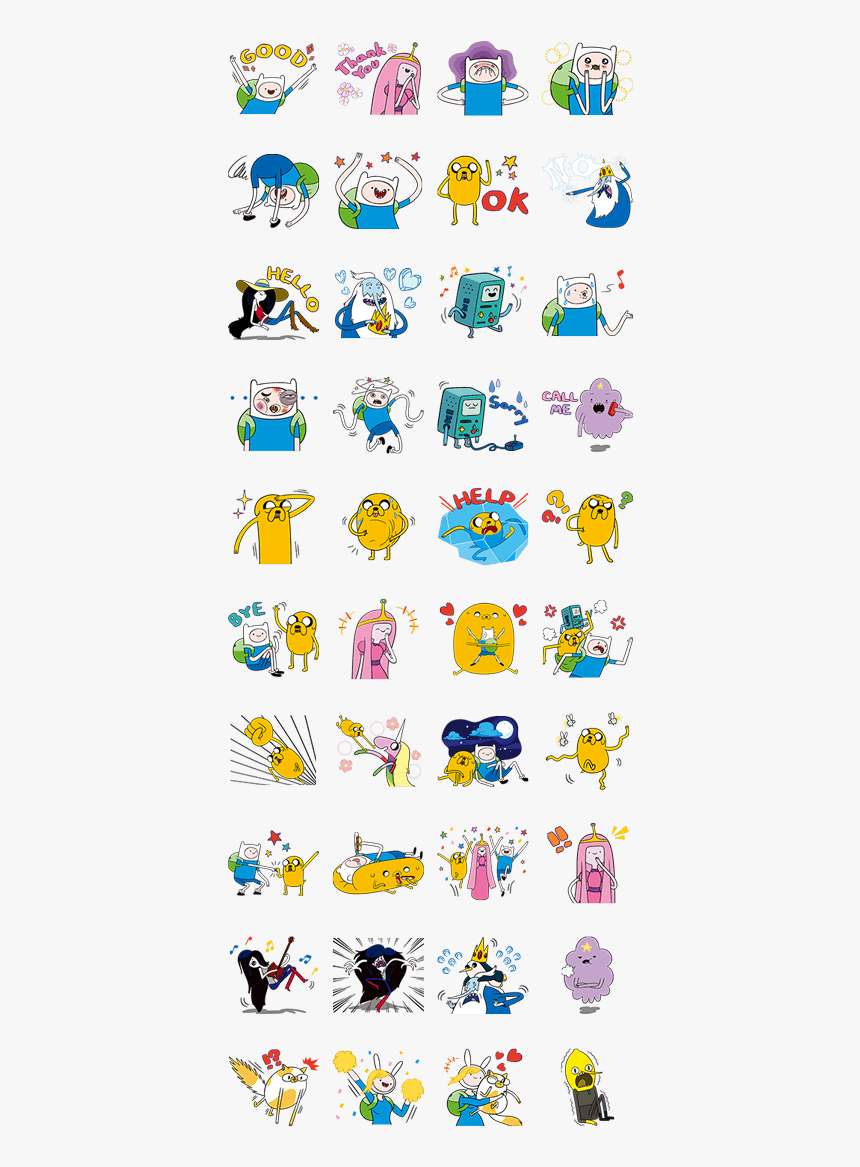 Adventure Time Line Sticker Gif & Png Pack - Adventure Time Line ...
