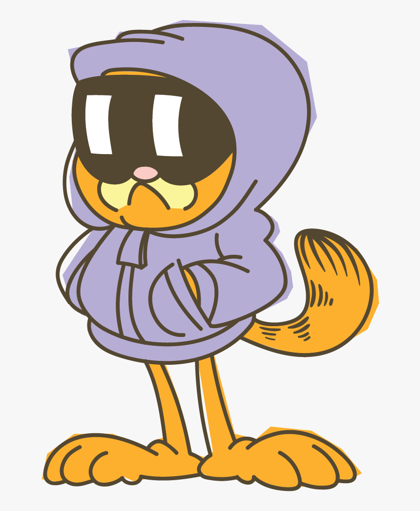 Garfield Line Stickers Bare Tree Media Png Cool Garfield - Red Anchor ...