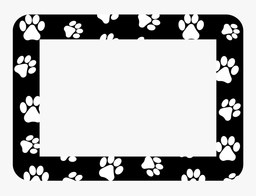 Pet Paw Print Self-stick Picture Frames Collection - Paw Frames, HD Png ...